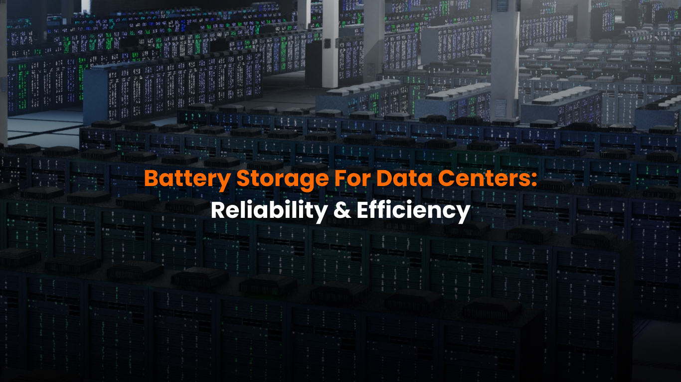 Battery Storage for Data Centers: Reliability & Efficiency
